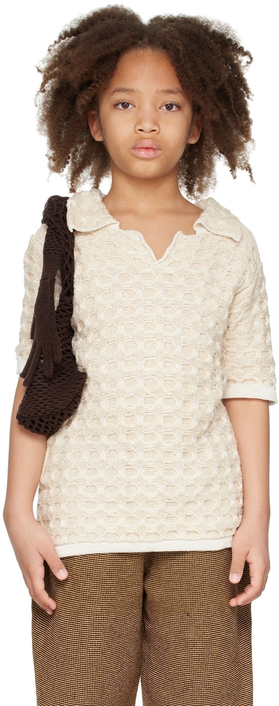 Isa Boulder SSENSE Exclusive Kids Beige Polo Isa Boulder