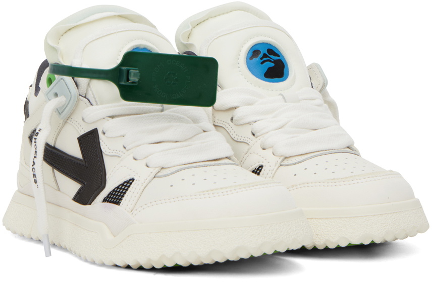 Off-White White Mid Sponge Sneakers Off-White