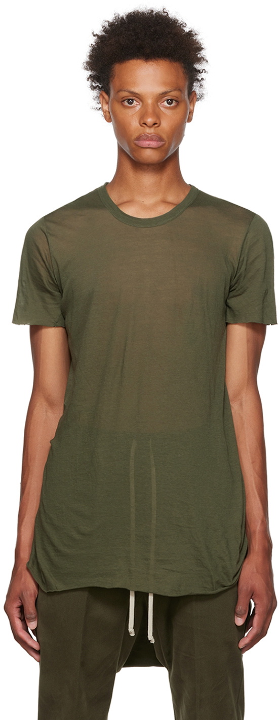 Rick Owens Green Basic T-Shirt Rick Owens