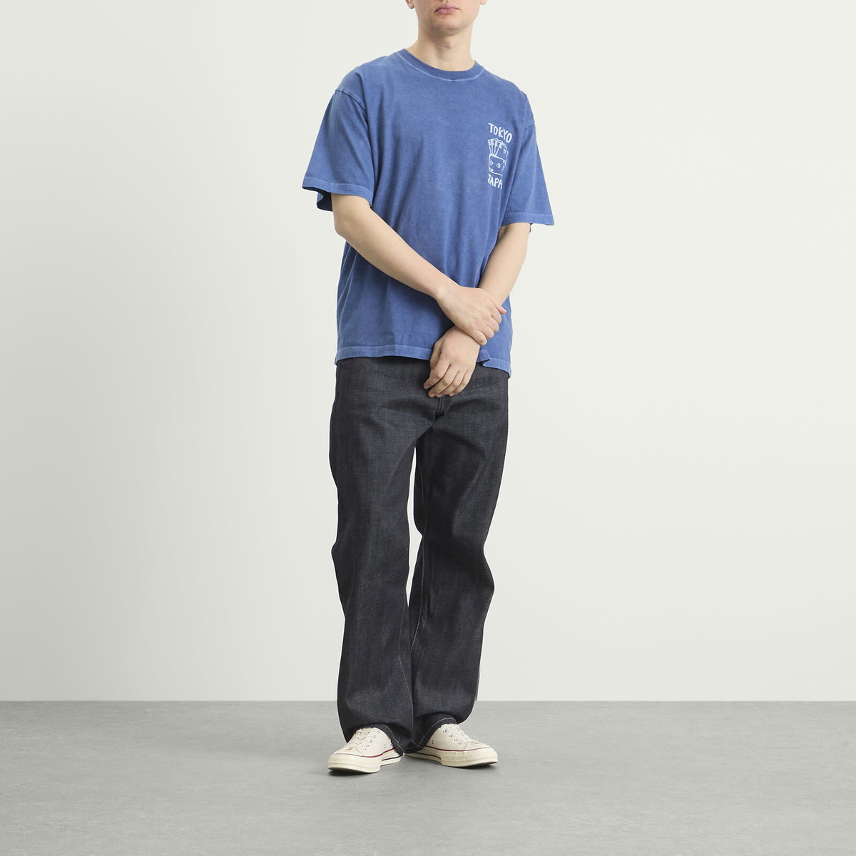 Neighborhood Men's Straight Leg Rigid Selvedge Denim Jeans in Indigo ...