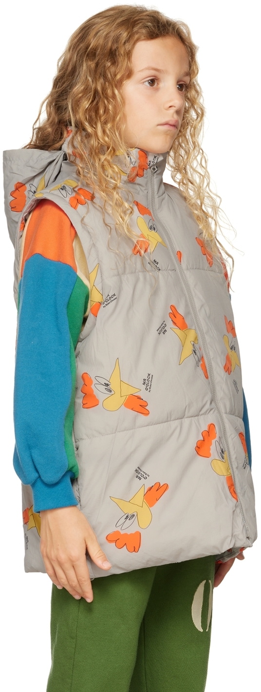 Bobo Choses Kids Gray Mr. O'Clock Insulated Jacket Bobo Choses