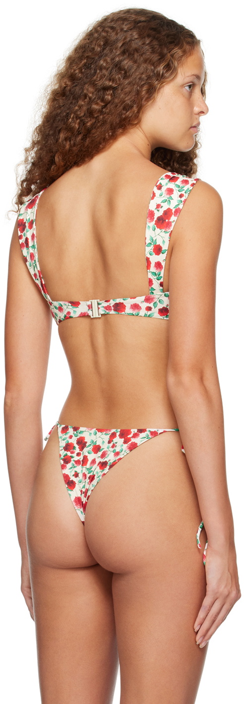 Magda Butrym Off White Floral Bikini Top Magda Butrym Magda Butrym Off White Floral Bikini Top Magda Butrym