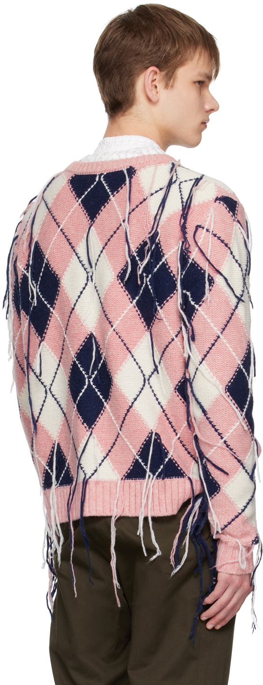 Charles Jeffrey LOVERBOY Pink Guddle Cardigan Charles Jeffrey Loverboy