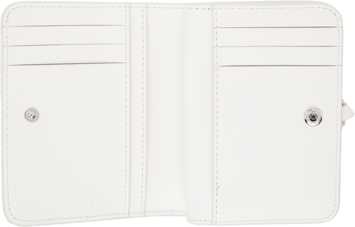 Marc Jacobs White 'The Sticker Utility Snapshot Mini Compact' Wallet ...