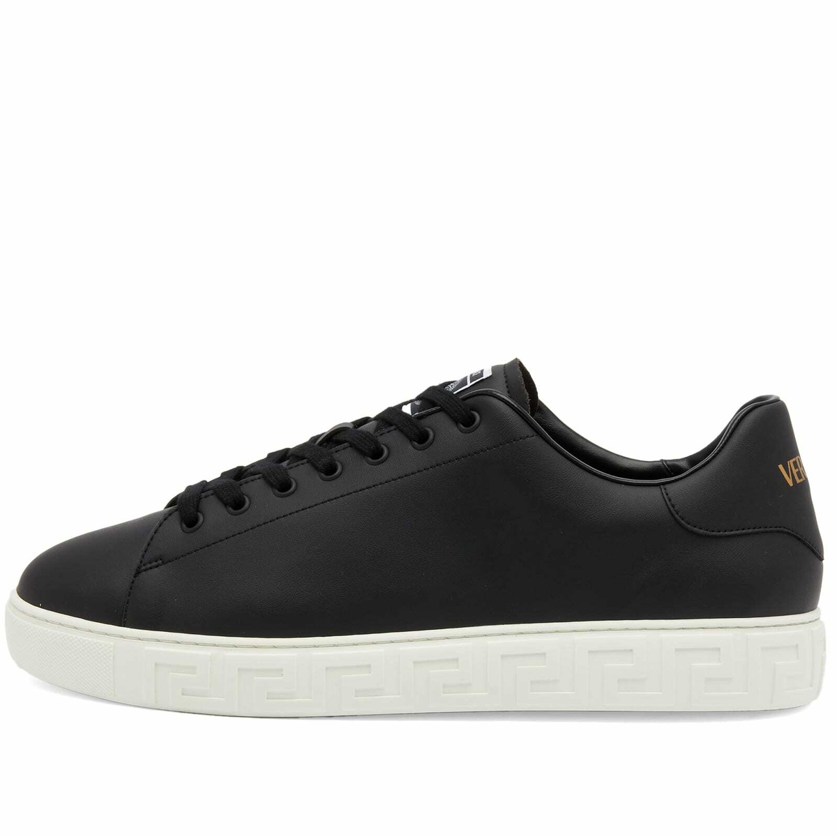 Versace Men's Greek Sole Sneakers in Black Versace