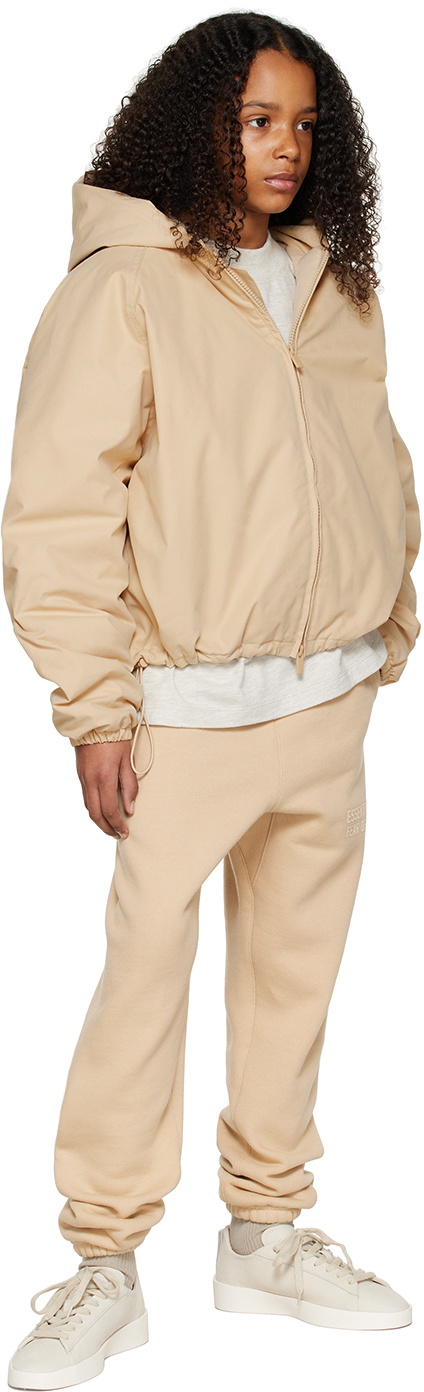Essentials Kids Beige Full Zip Jacket Essentials