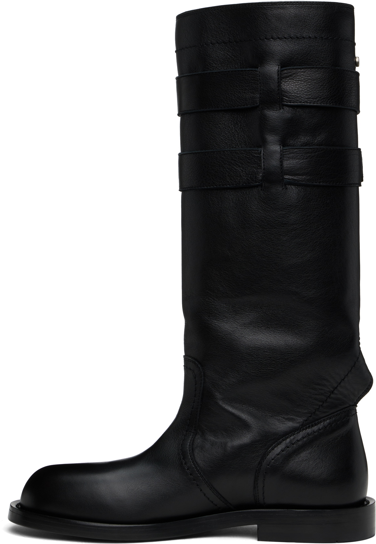 Ann Demeulemeester Black Uplu Biker Boots Ann Demeulemeester