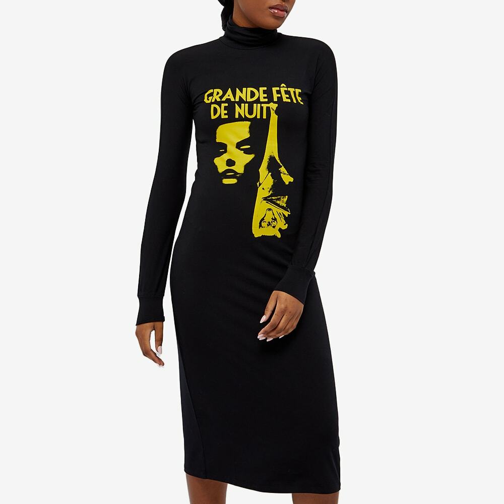 Raf Simons Women's High Neck Dress in Black Raf Simons