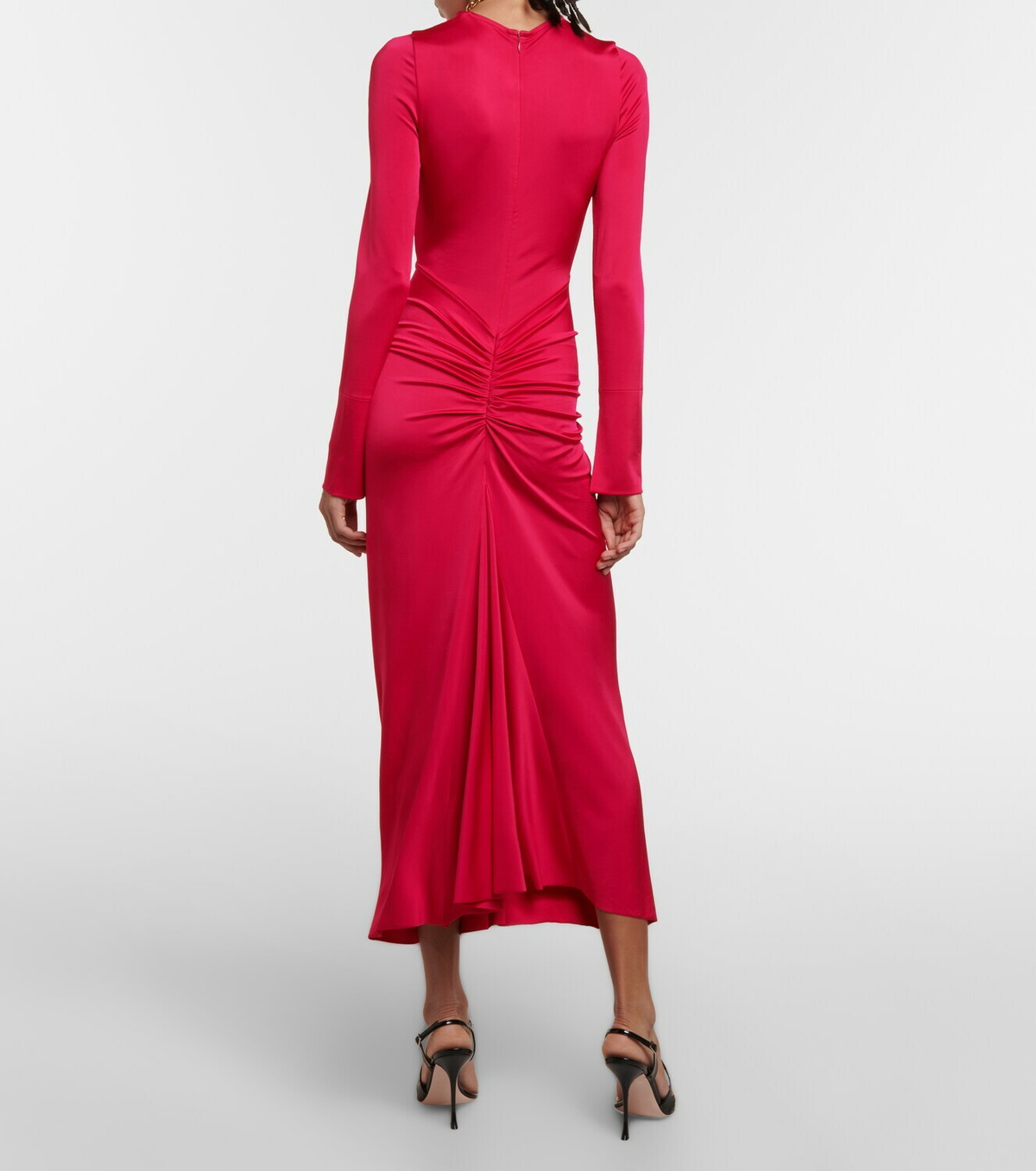 Victoria Beckham Gathered jersey maxi dress Victoria Beckham