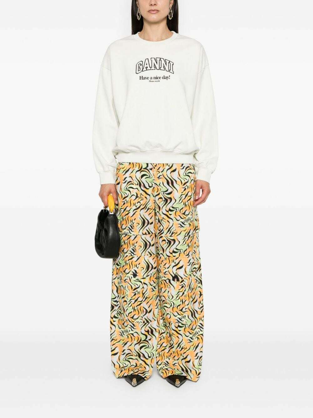 GANNI - Organic Cotton Oversized Sweatshirt GANNI