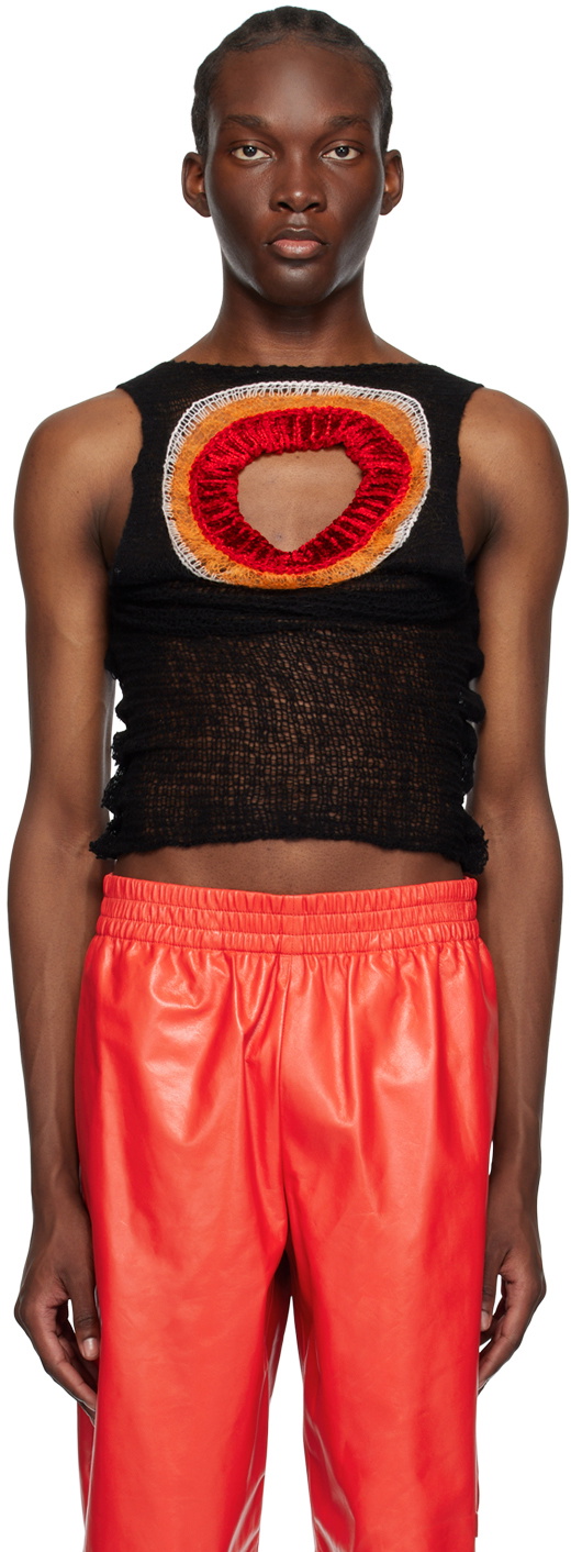 Marni Black Cutout Tank Top Marni