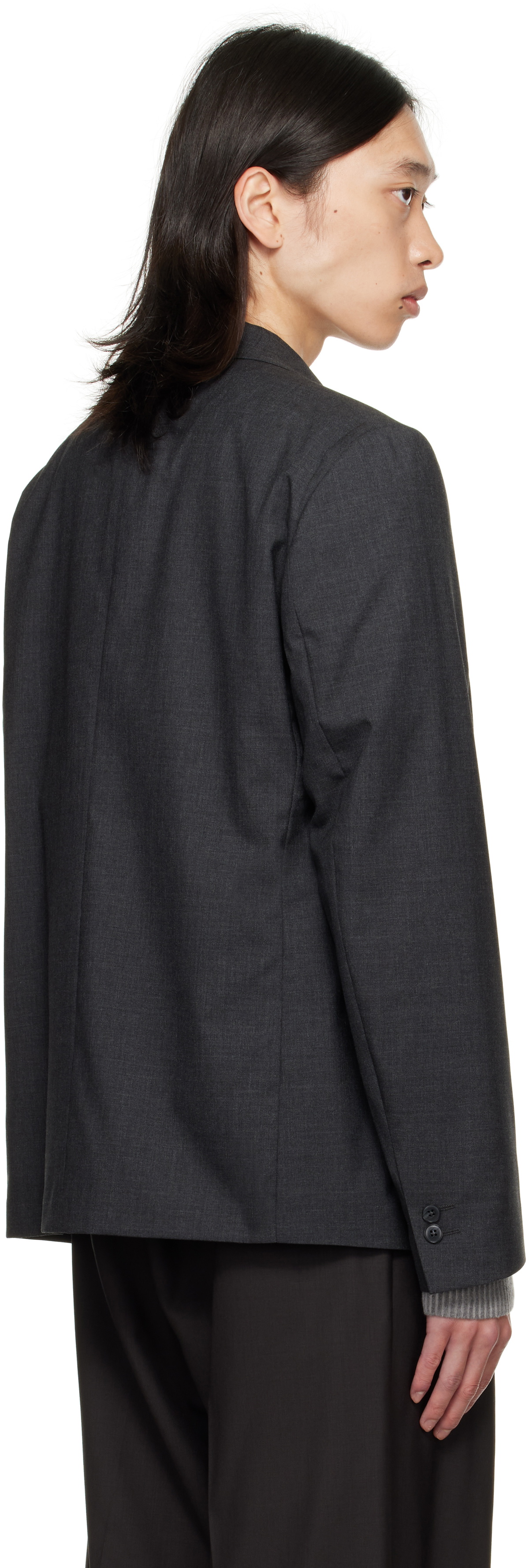 mfpen Gray Patch Pocket Blazer mfpen