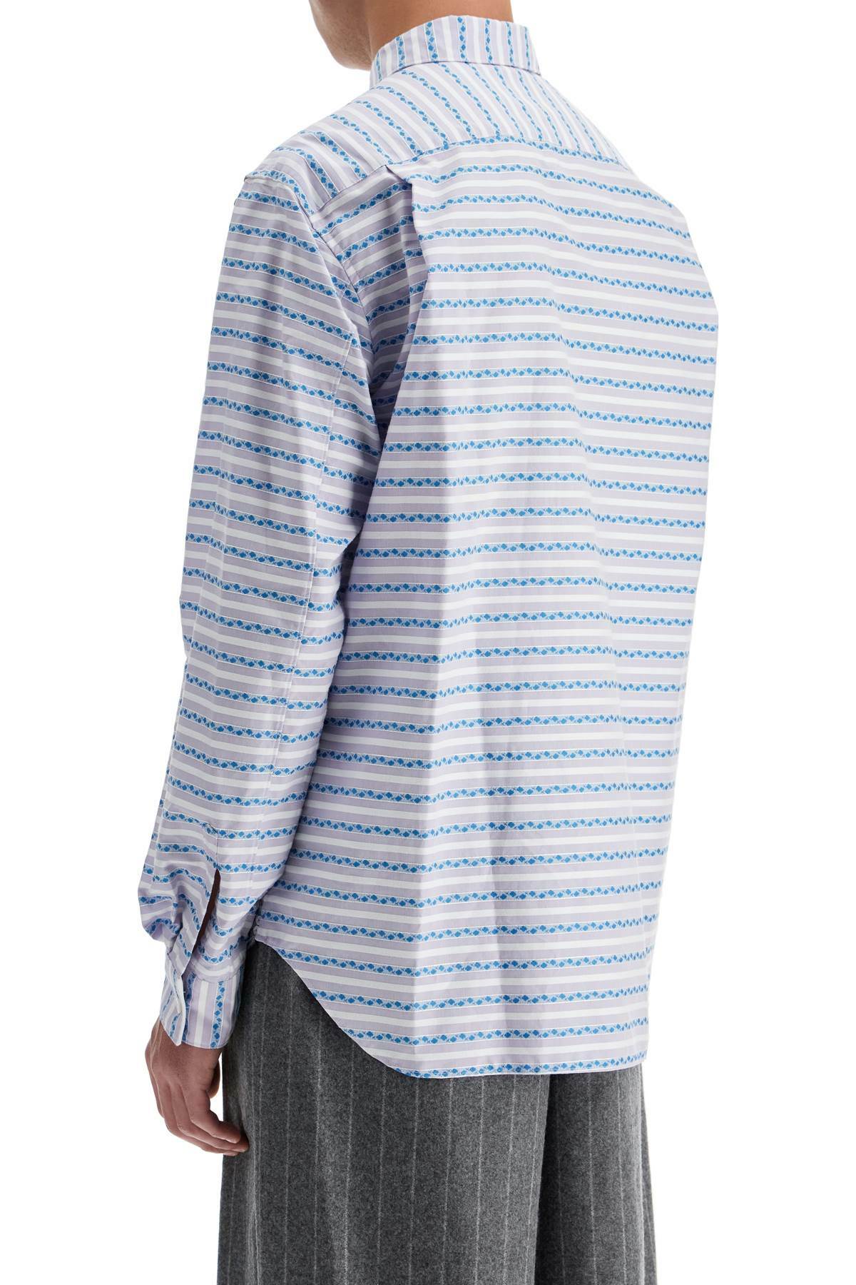 COMME DES GARCONS HOMME PLUS jacquard shirt with sequ Silver Comme des ...