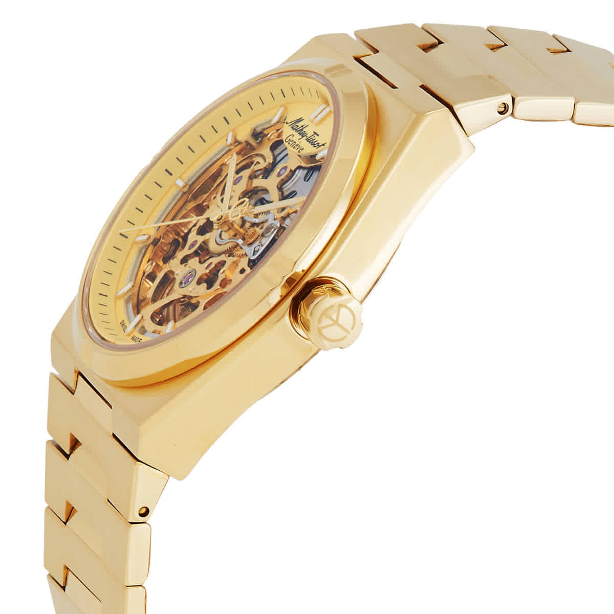 Mathey-Tissot Zeus Skeleton Automatic Champagne Dial Mens Watch ...