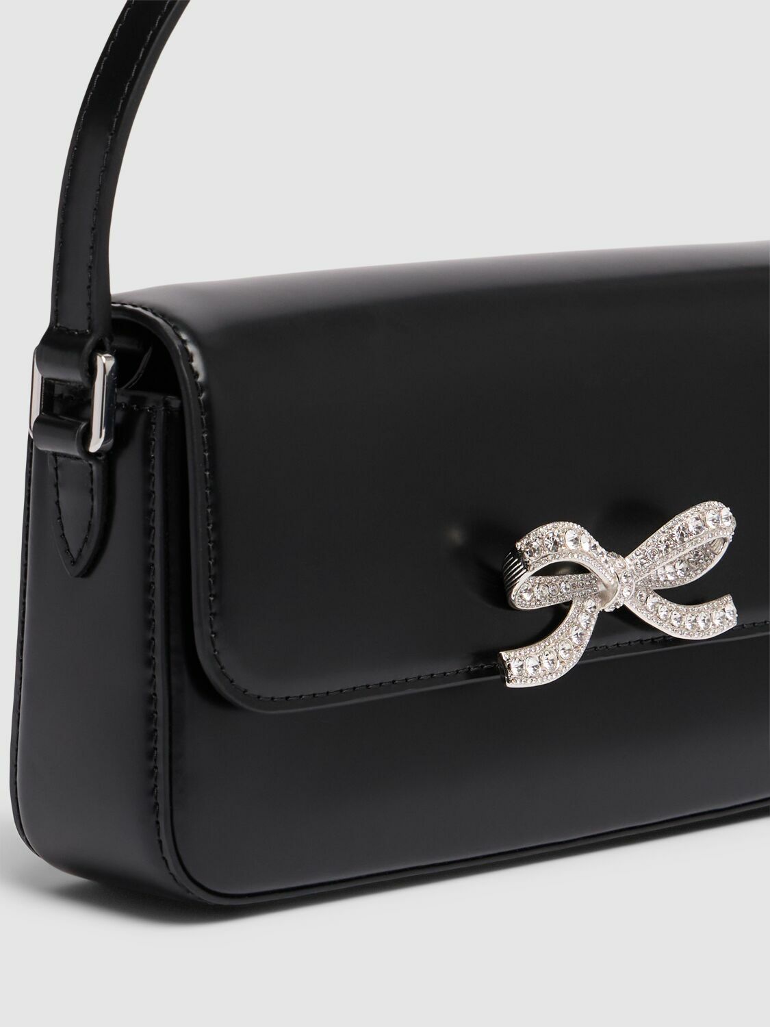 SELF-PORTRAIT Bow Leather Shoulder Bag Self-Portrait