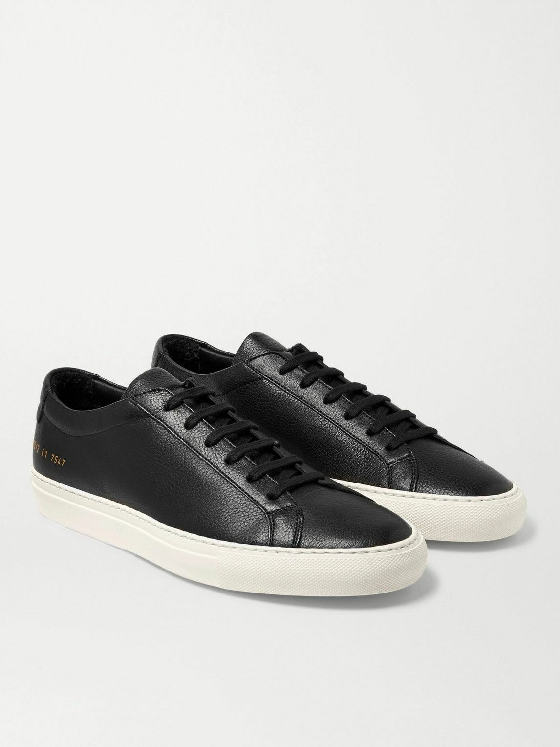 Common Projects - Original Achilles Full-Grain Leather Sneakers - Black ...