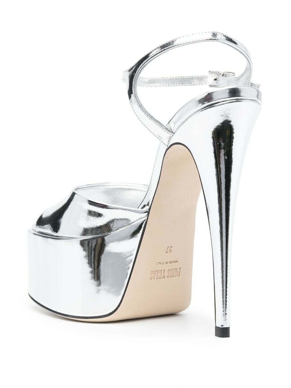 PARIS TEXAS - Pamela Mirror Leather Platform Sandals Paris Texas