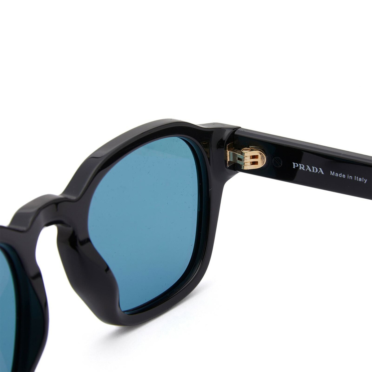 Prada Eyewear Men's A16S Sunglasses in Black/Green Prada