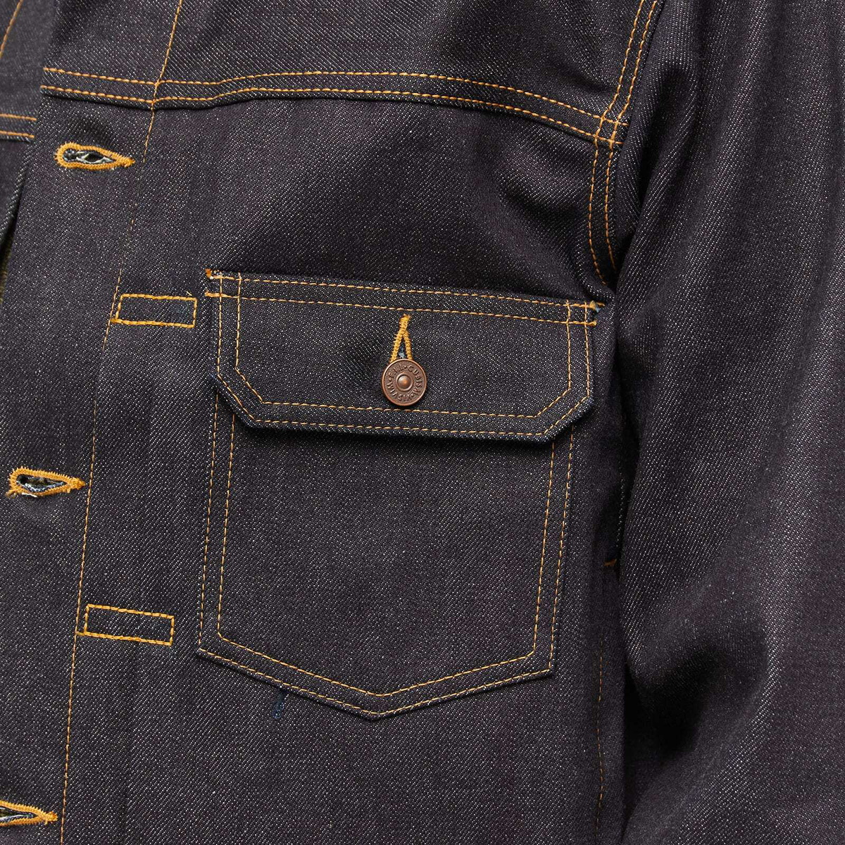 Visvim Men's Vivism 101 Unwashed Jacket in Denim Visvim