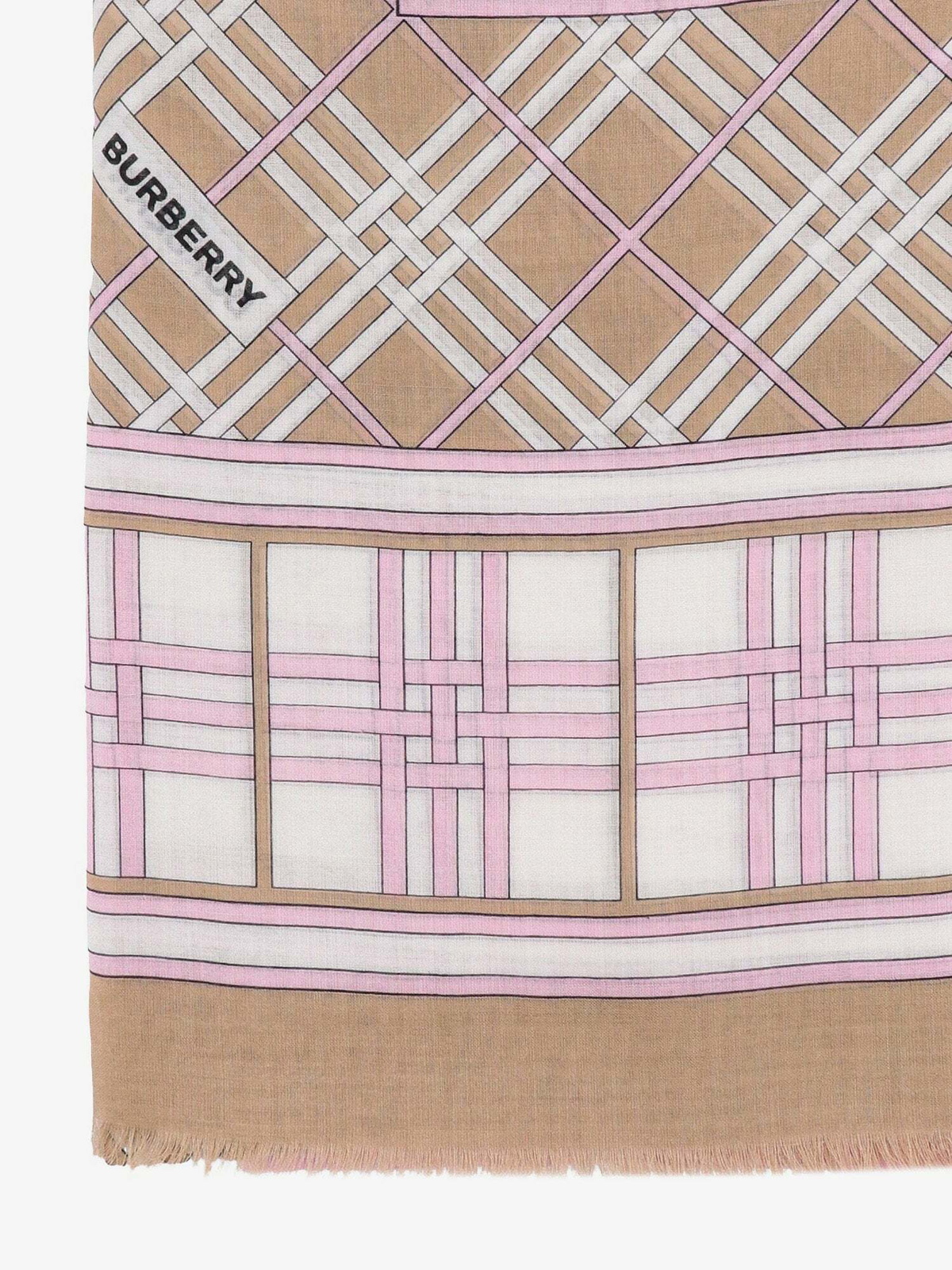 Burberry Scarf Multicolor Womens Burberry