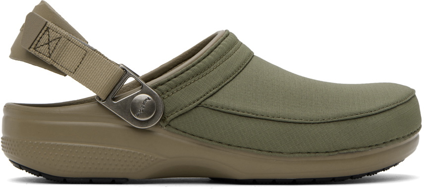 Museum of Peace & Quiet Khaki & Off-White Crocs Edition Classic Clogs ...