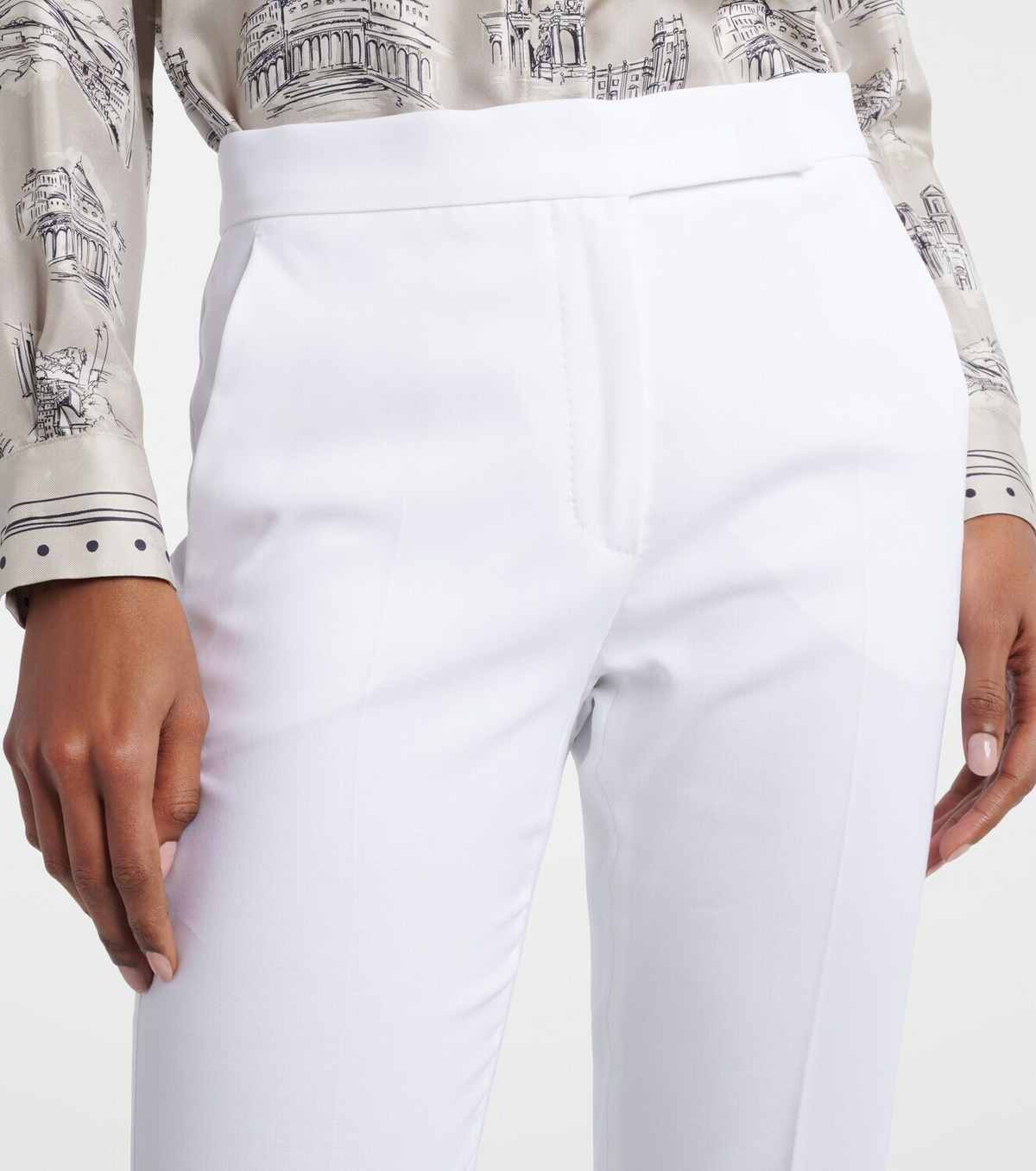 Max Mara Cotton slim pants Max Mara