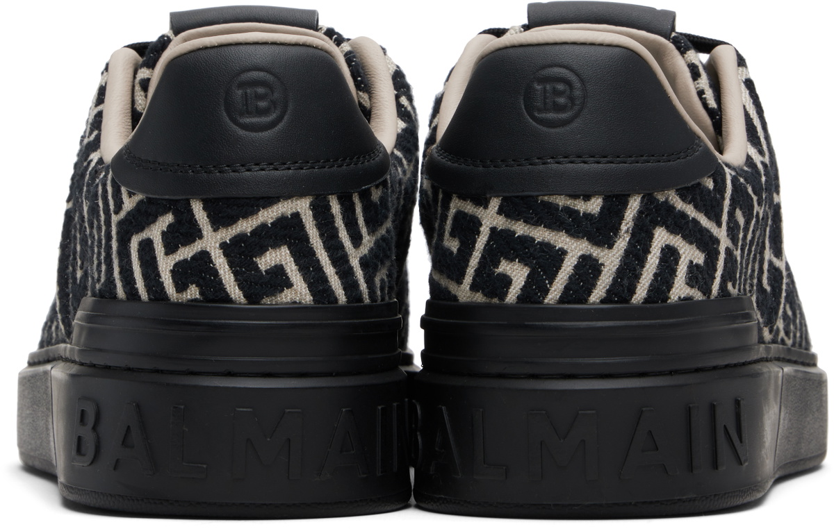 Balmain Black B-Court Monogram Sneakers Balmain