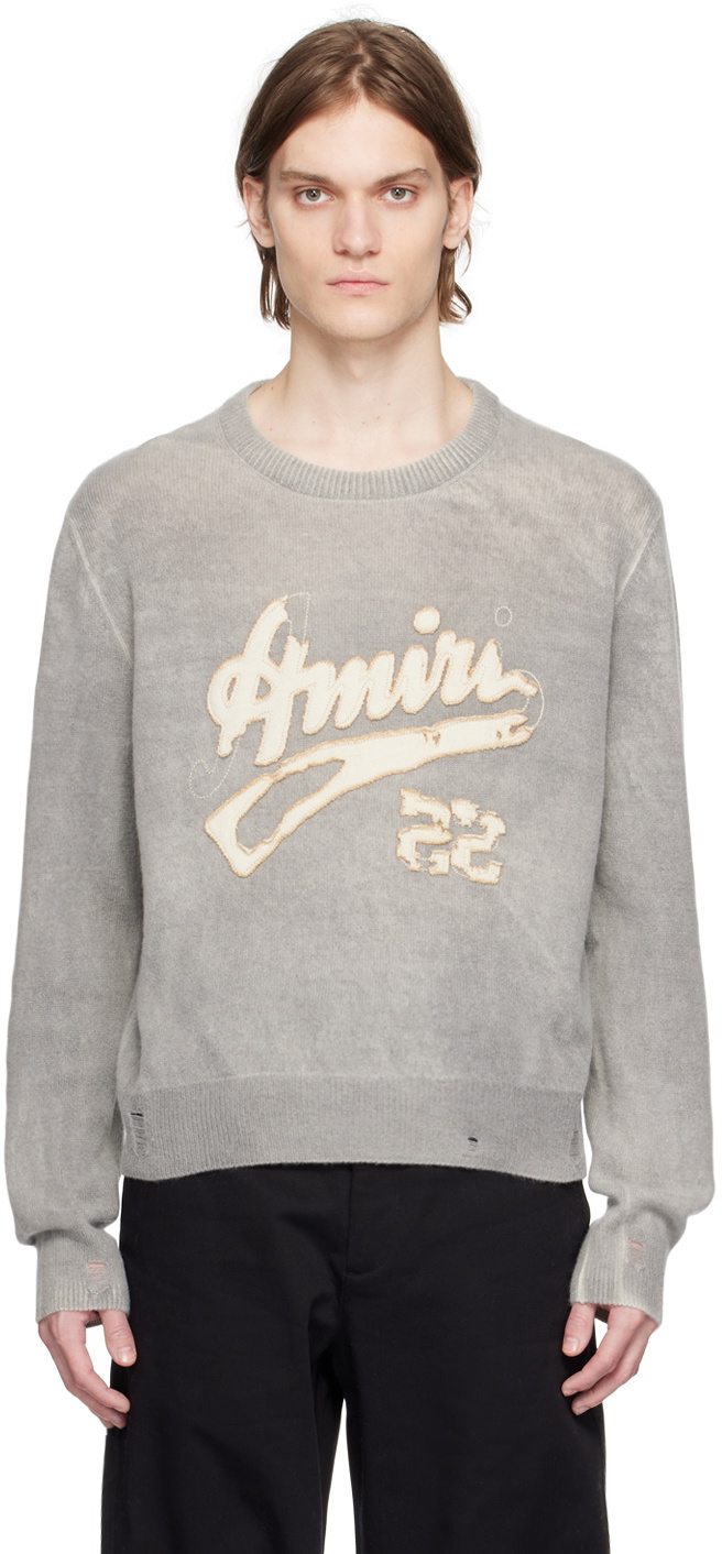 AMIRI Gray '22' Sweater Amiri
