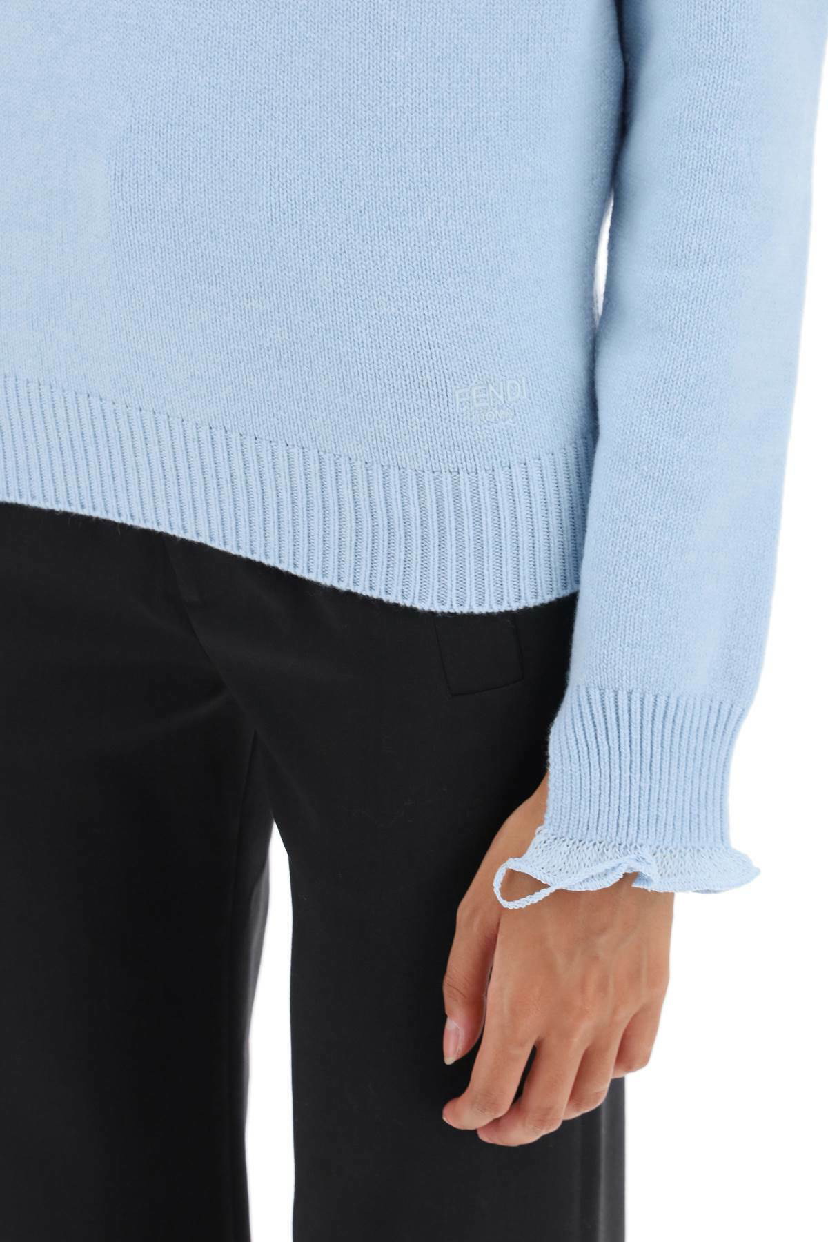 FENDI cashmere pullover Light blue Fendi