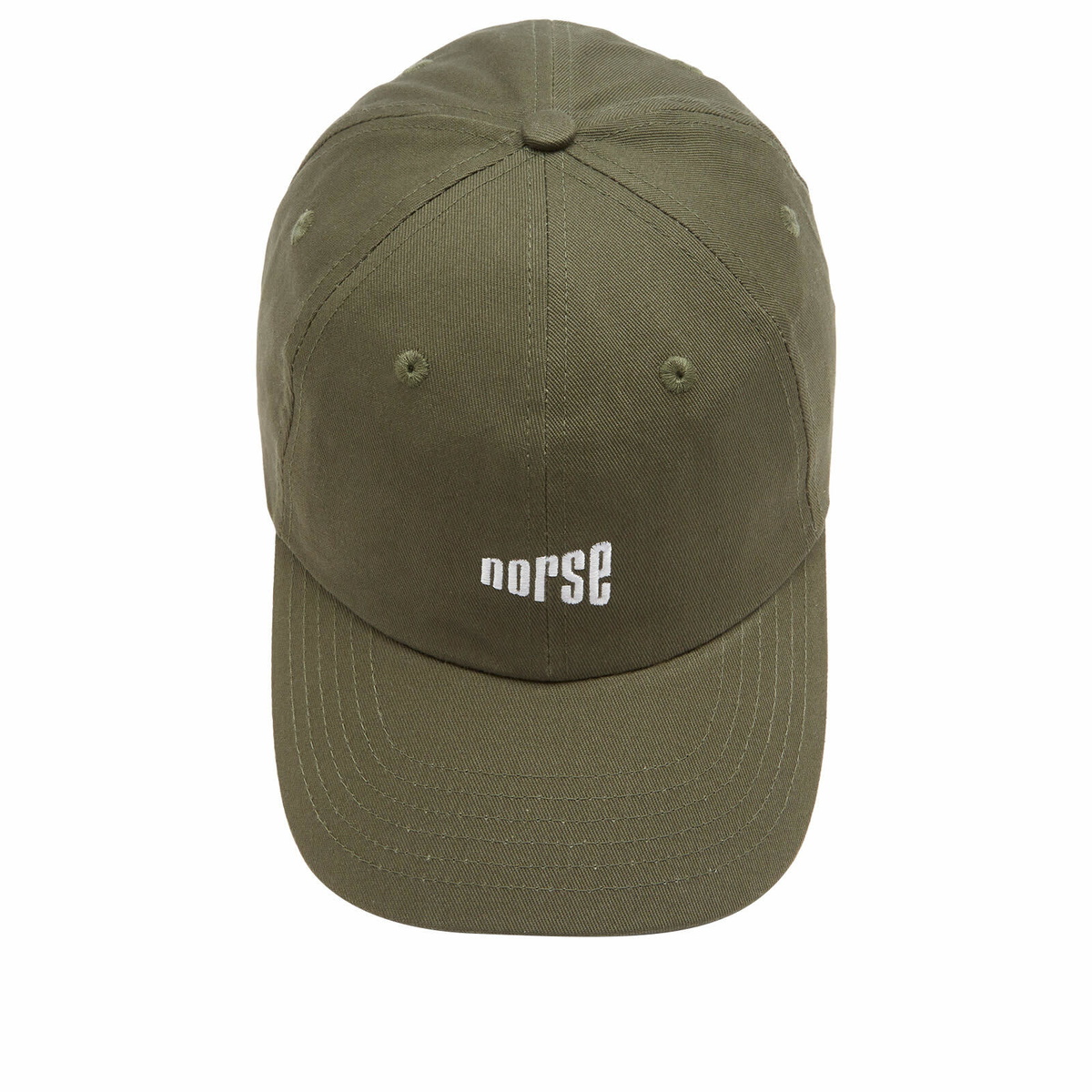 Norse Projects Men's NORSE Twill Cap in Ivy Green Norse Projects