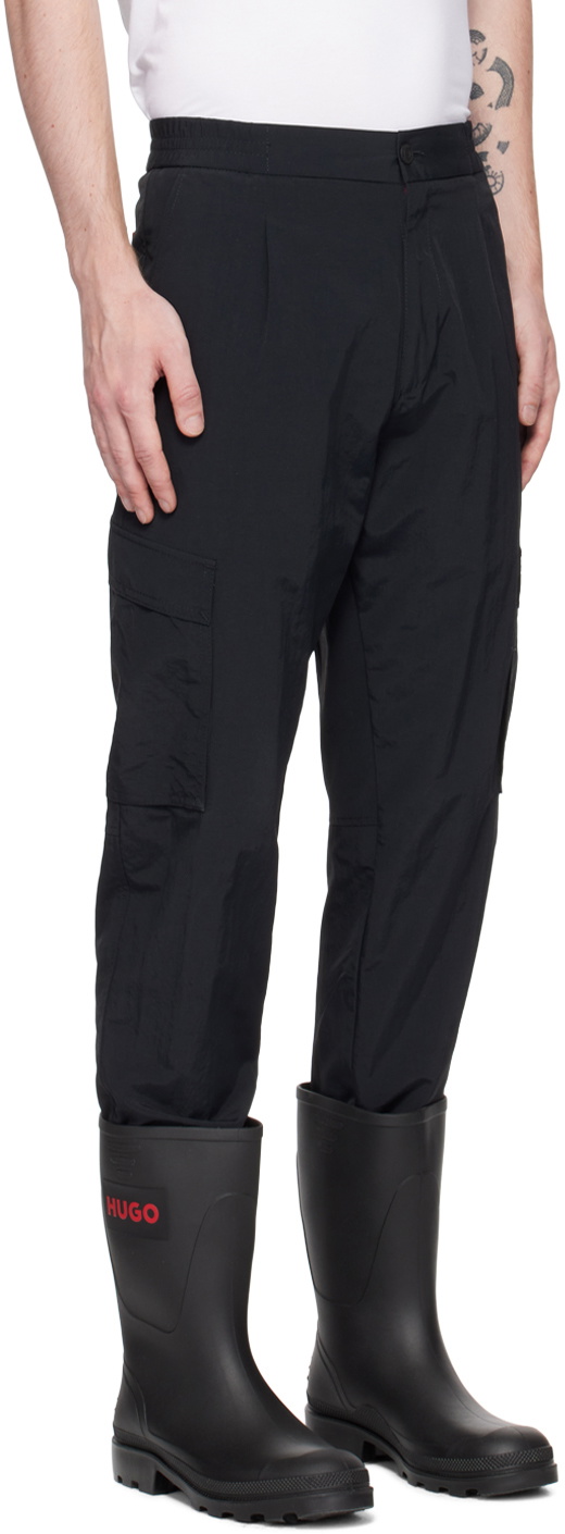 Hugo Black Slim-Fit Cargo Pants Hugo Boss