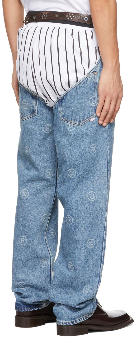 Martine Rose Blue Denim Hip Wader Chaps Martine Rose