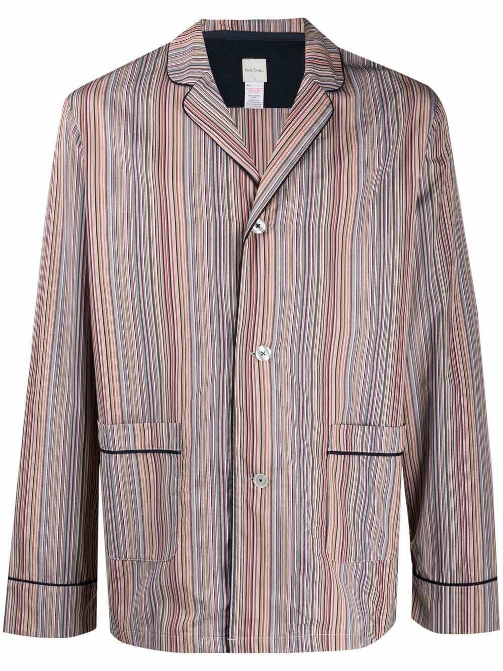 PAUL SMITH - Striped Cotton Pajama Set Paul Smith