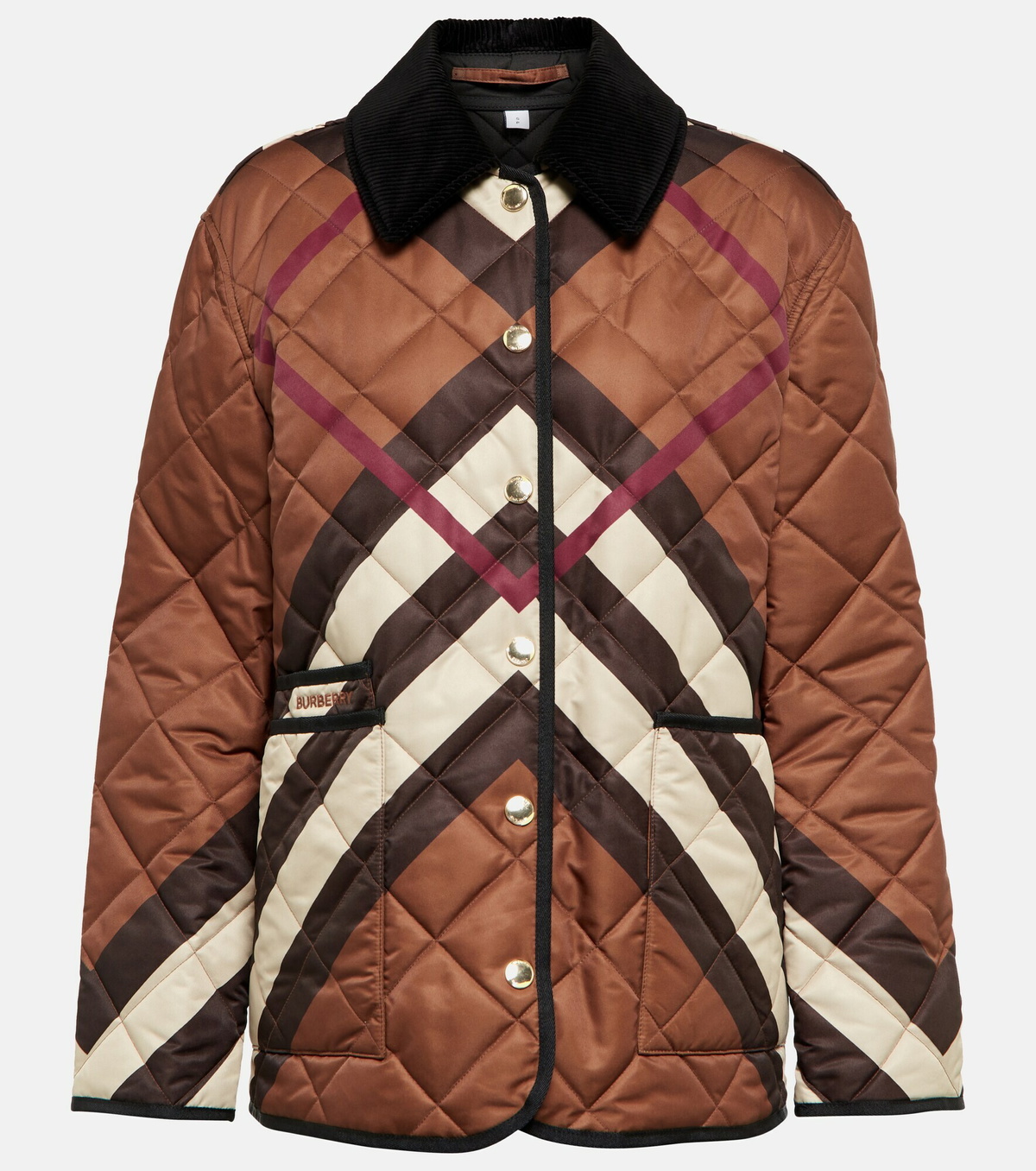 Burberry - Chevron Check quilted jacket Burberry