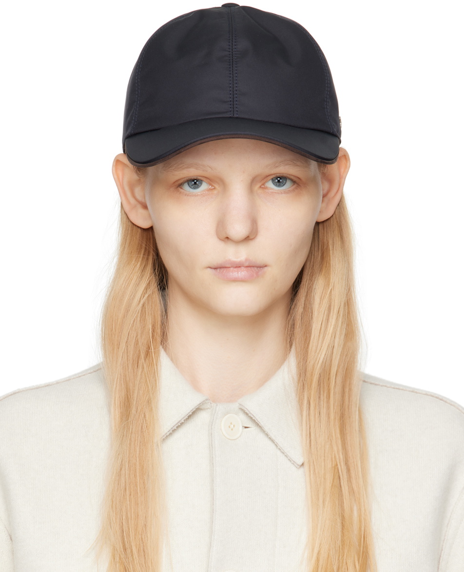 ZEGNA Navy Paneled Cap Zegna