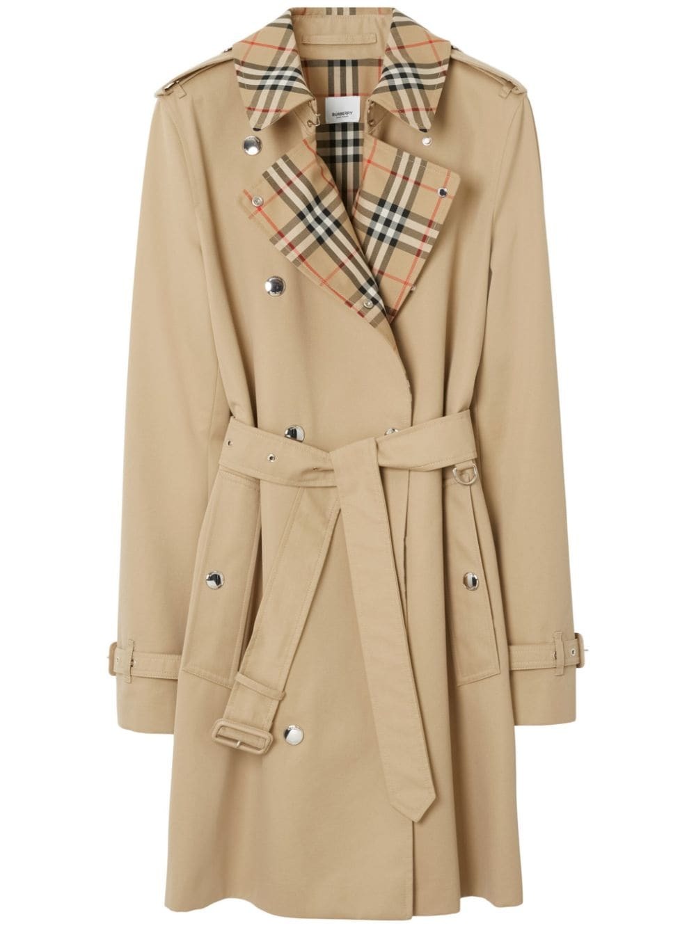 BURBERRY - Vintage Check Motiv Cotton Trench Coat Burberry