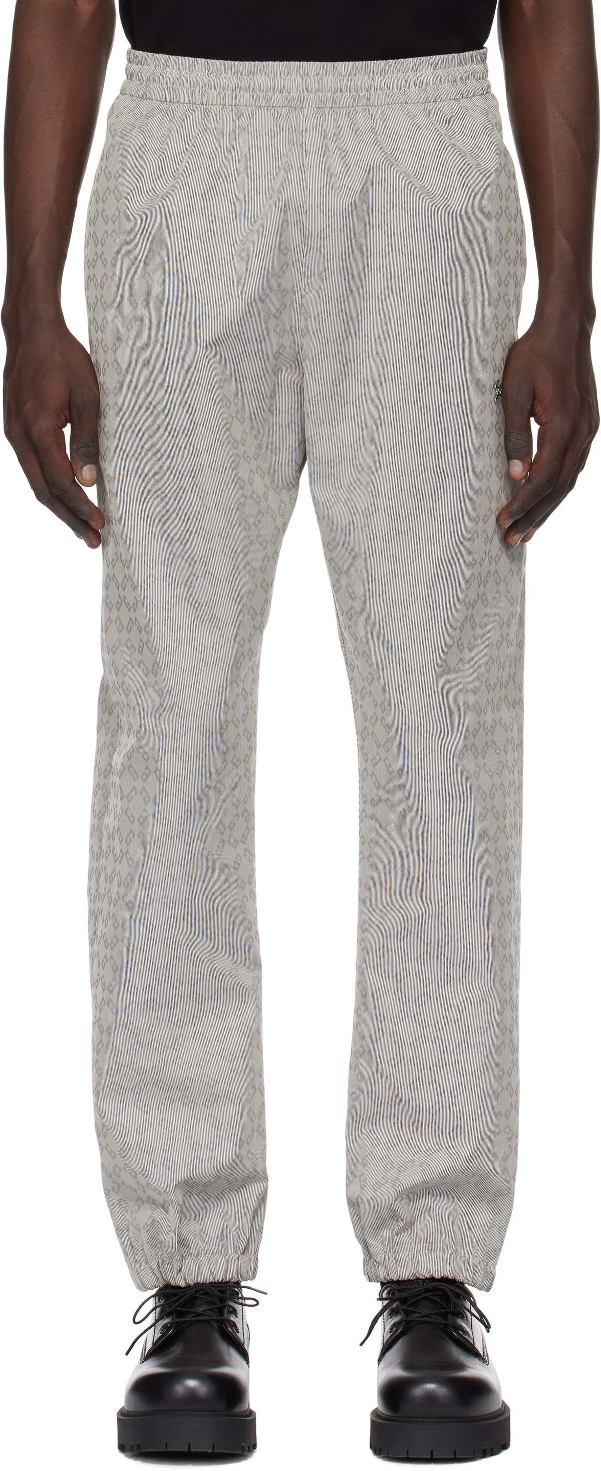 Givenchy Black & White Monogram 72 Jacquard Sweatpants Givenchy