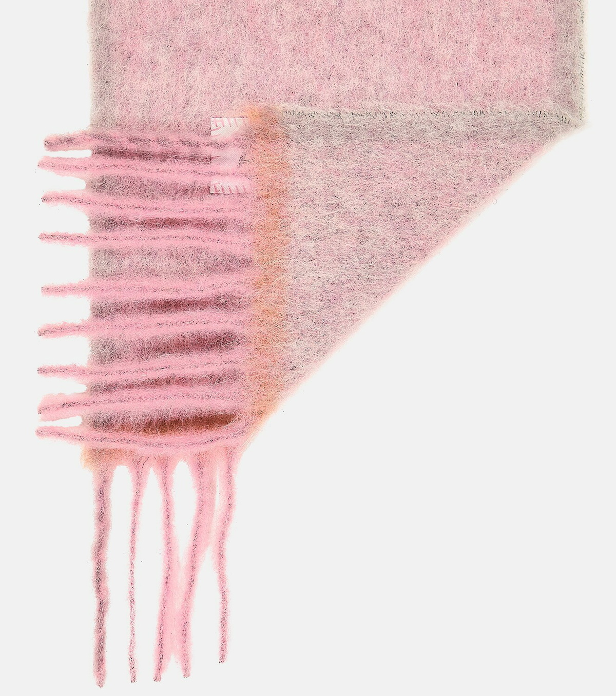 Acne Studios Alpaca wool-blend bouclé scarf Acne Studios