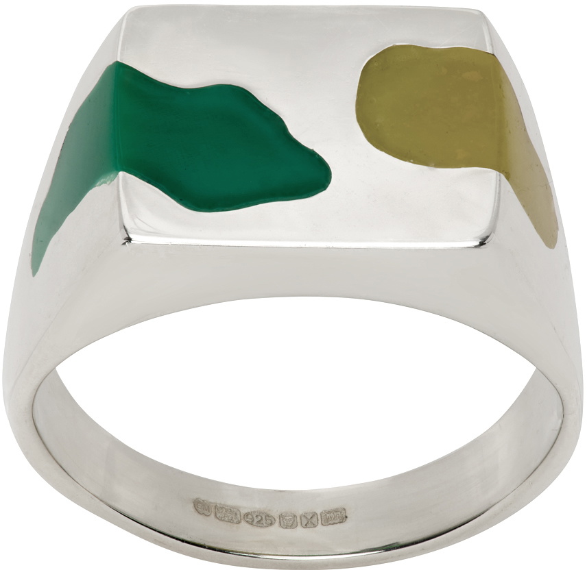 Ellie Mercer SSENSE Exclusive Silver Two Piece Ring