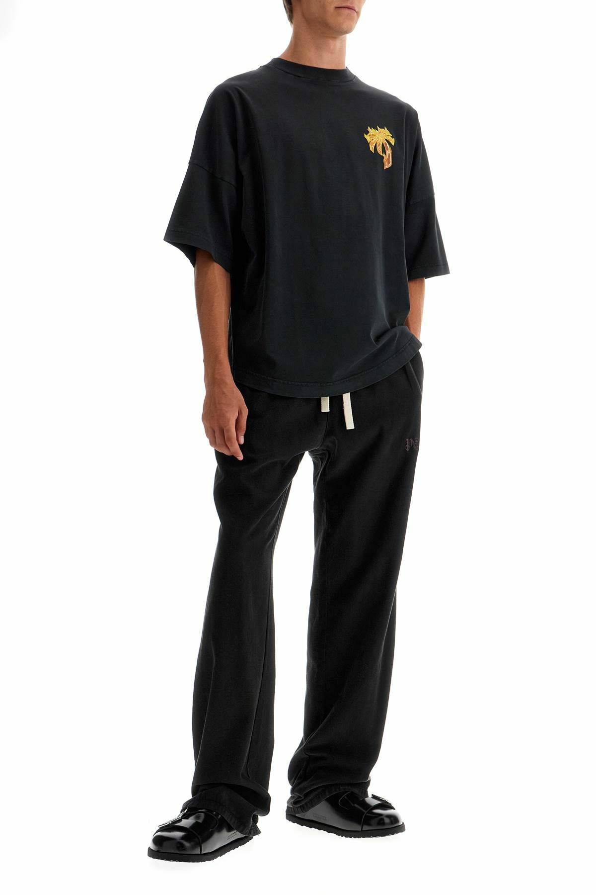 PALM ANGELS 'burning palm oversized t Black Palm Angels