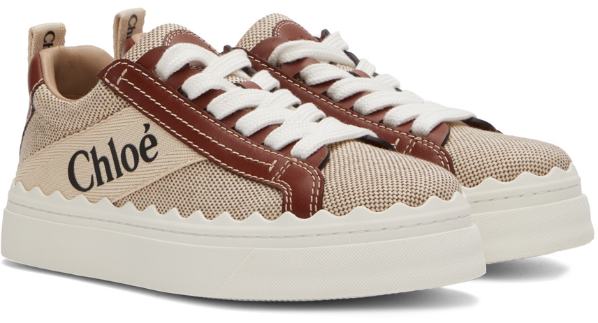 Chloé Beige Lauren Sneakers Chloe