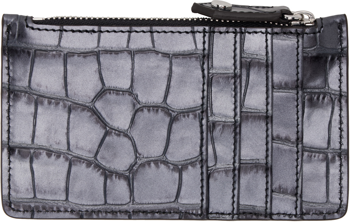 Vivienne Westwood Gray Slim Long Card Holder Vivienne Westwood