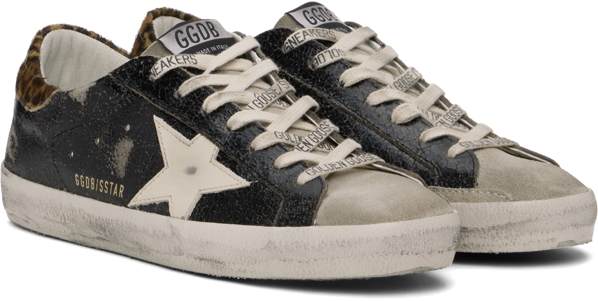 Golden Goose Black Super-Star Classic Sneakers Golden Goose Deluxe Brand