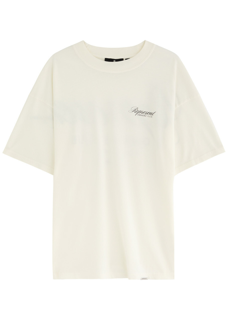 Represent Owners' Club Printed Cotton T-shirt White Represent