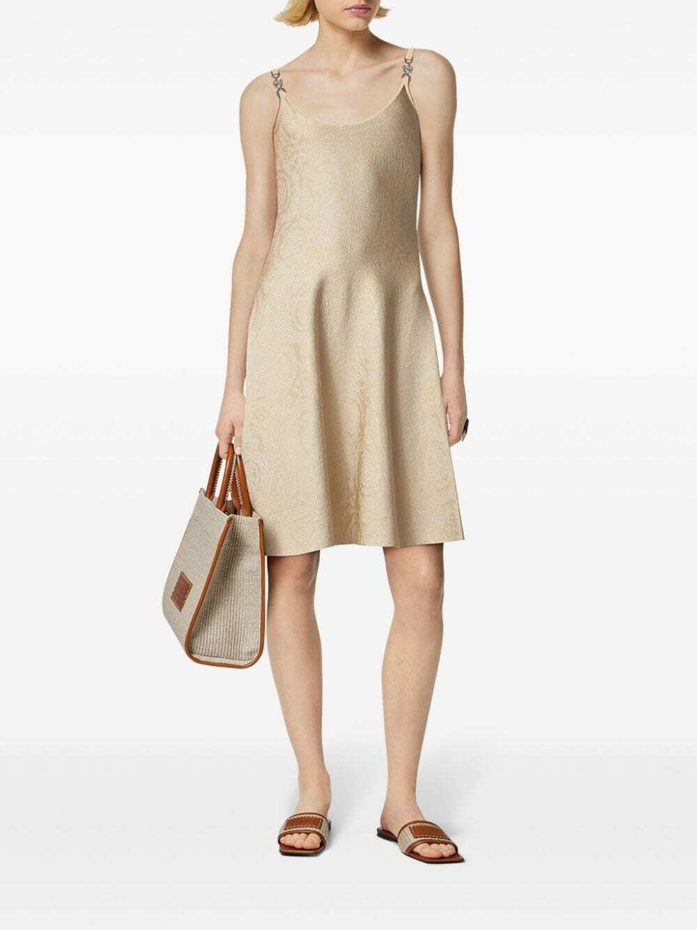 VERSACE - Barocco Texture Short Dress Versace