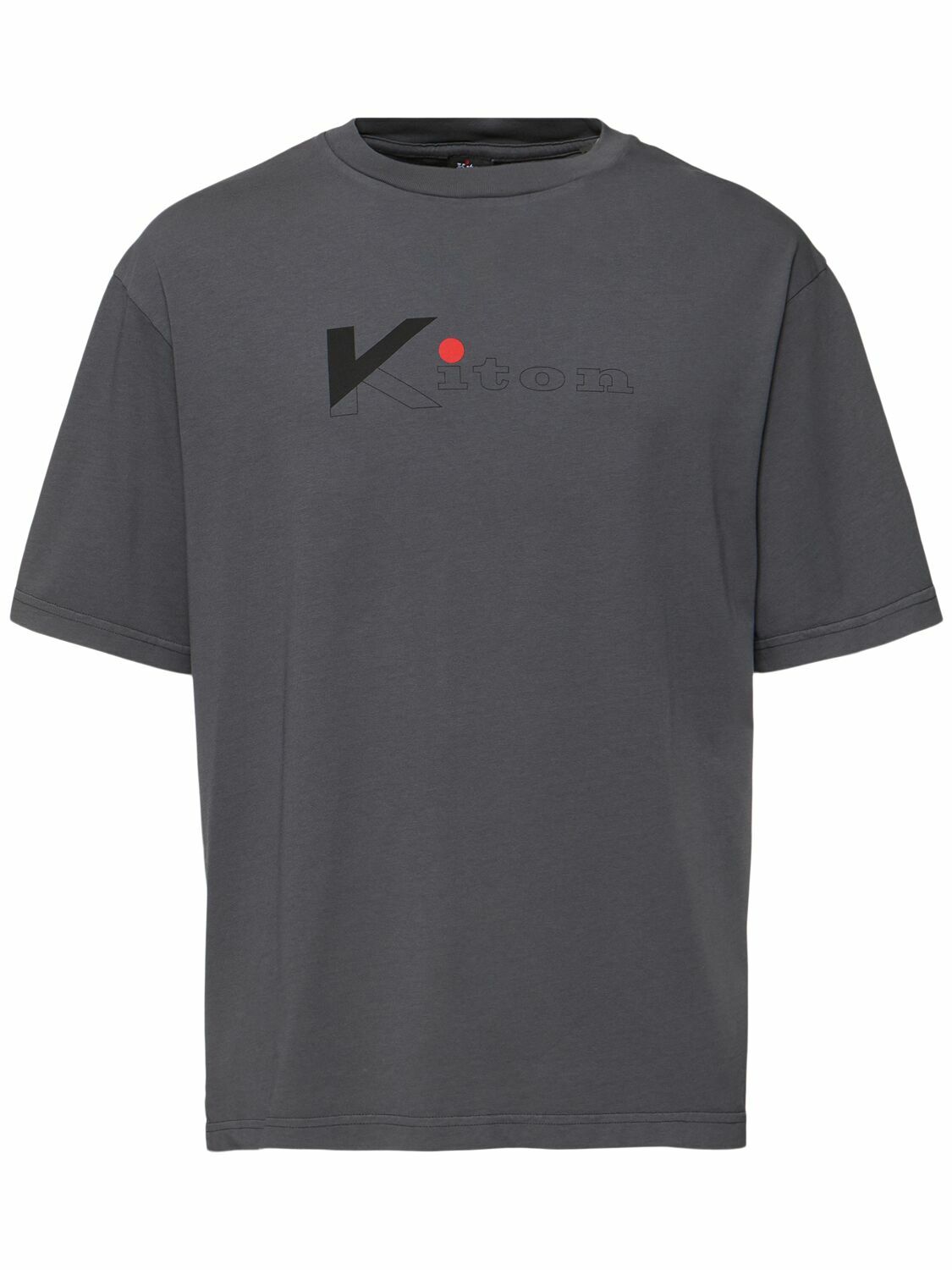 KITON Cotton Jersey Logo T-shirt Kiton