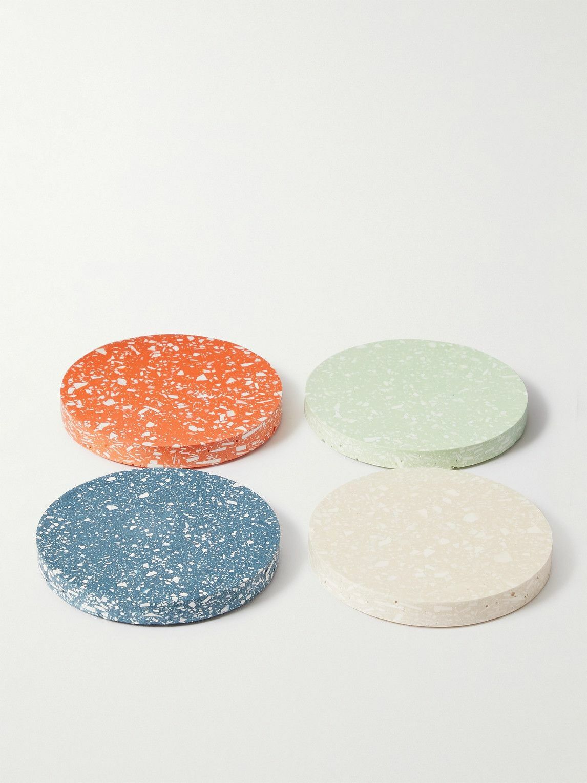 Katie Gillies - Set of Four Marble-Effect Jesmonite Coasters
