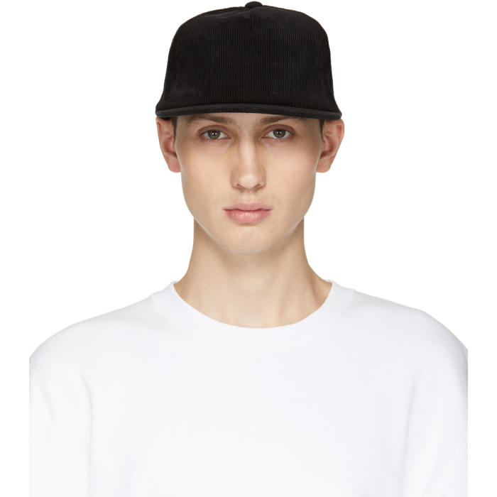 Noon Goons Black Corduroy Old English Logo Cap Noon Goons