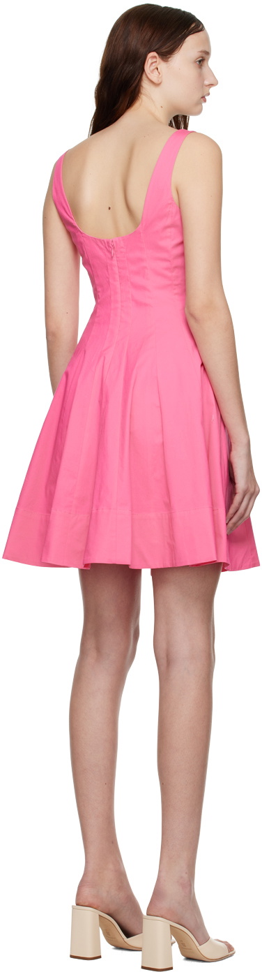 Staud Pink Wells Minidress Staud