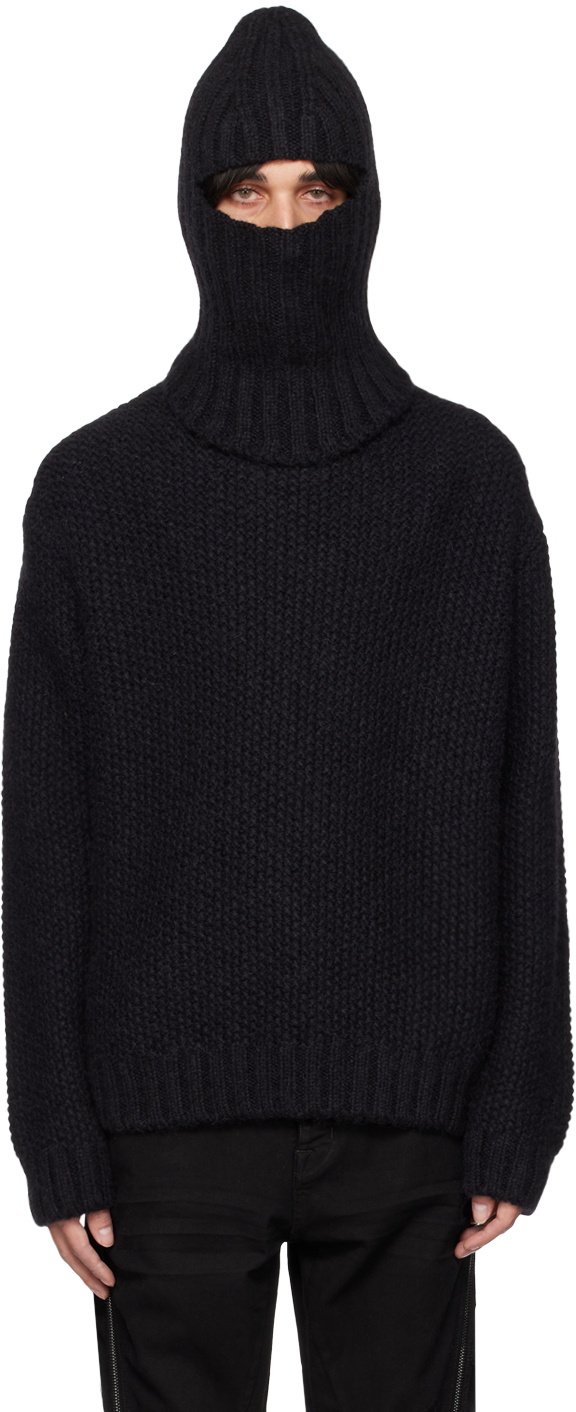 Givenchy Black Balaclava Sweater Givenchy